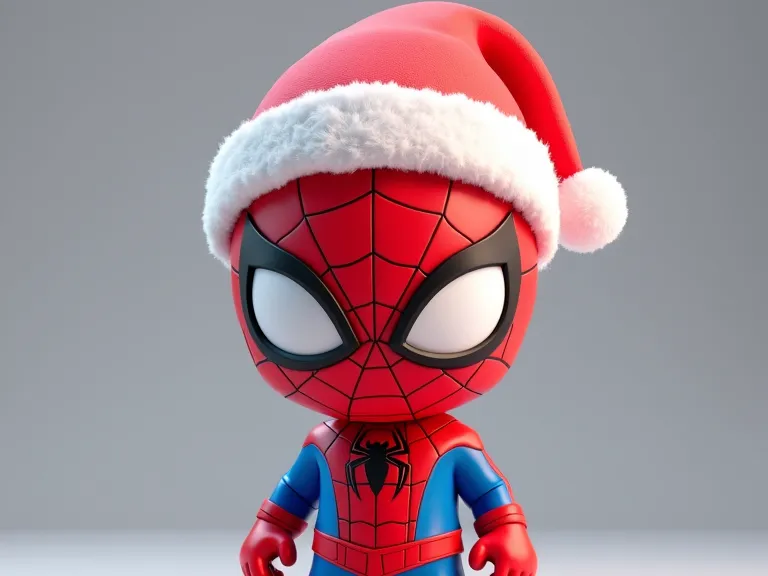Chibi Spider-Man in Santa Hat by Getprinted3D MakerWorld: Download Free ...