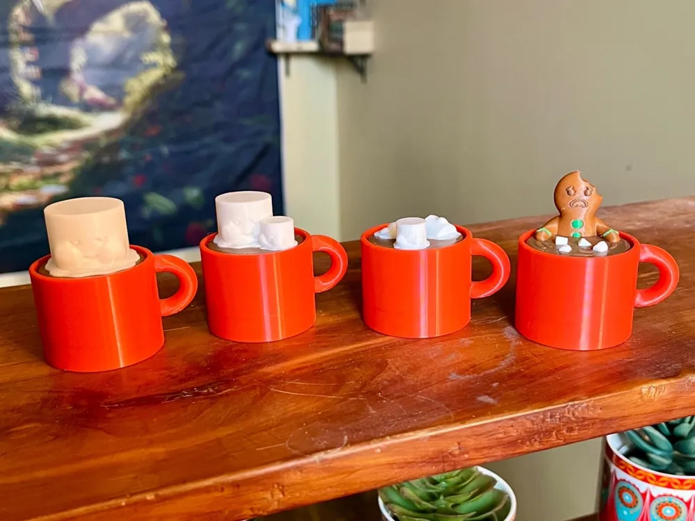 Hot Chocolate Cocoa 4pk Key Cap Clicker Set by Bear and Wolf Studio ...