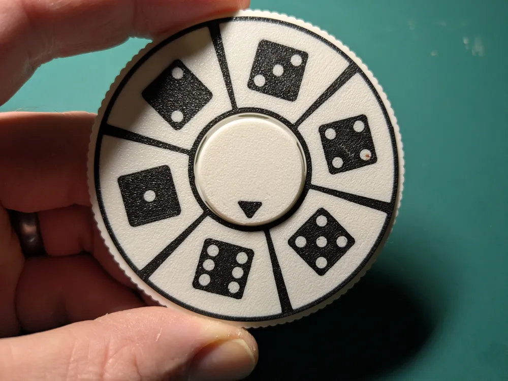 Dice and Number Fidget Spinner (Customizable) - Free 3D Print Model ...