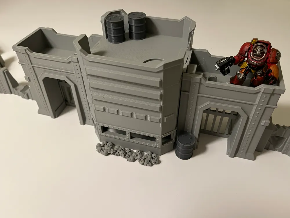 Bunker C - Gate - Wargaming Wall System compatible by Dan Høegh ...