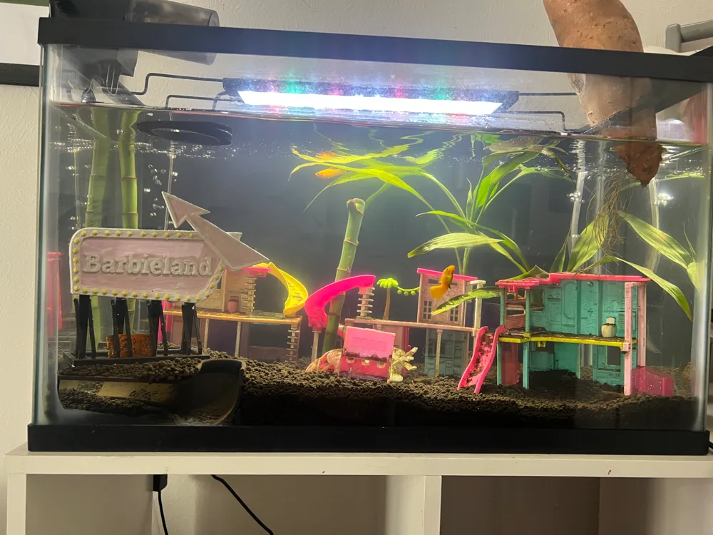 Barbie Land Fish Tank Sign by David Houston MakerWorld: Download Free ...
