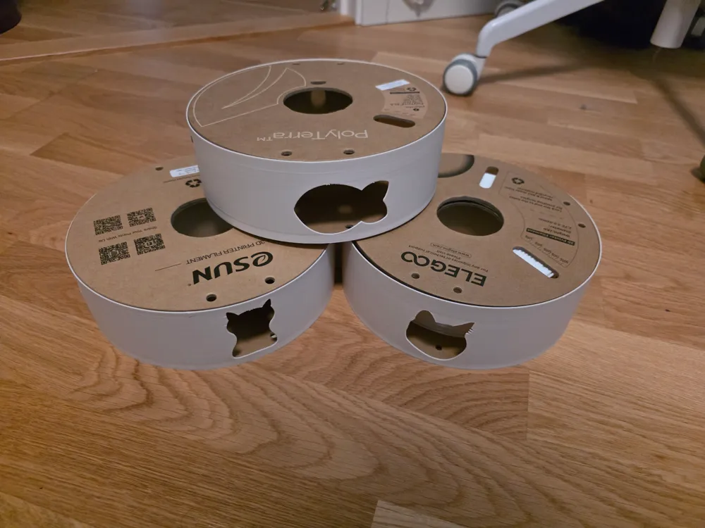 Cat Treat Activity Toy – Multiple spools! by T.H Made - MakerWorld