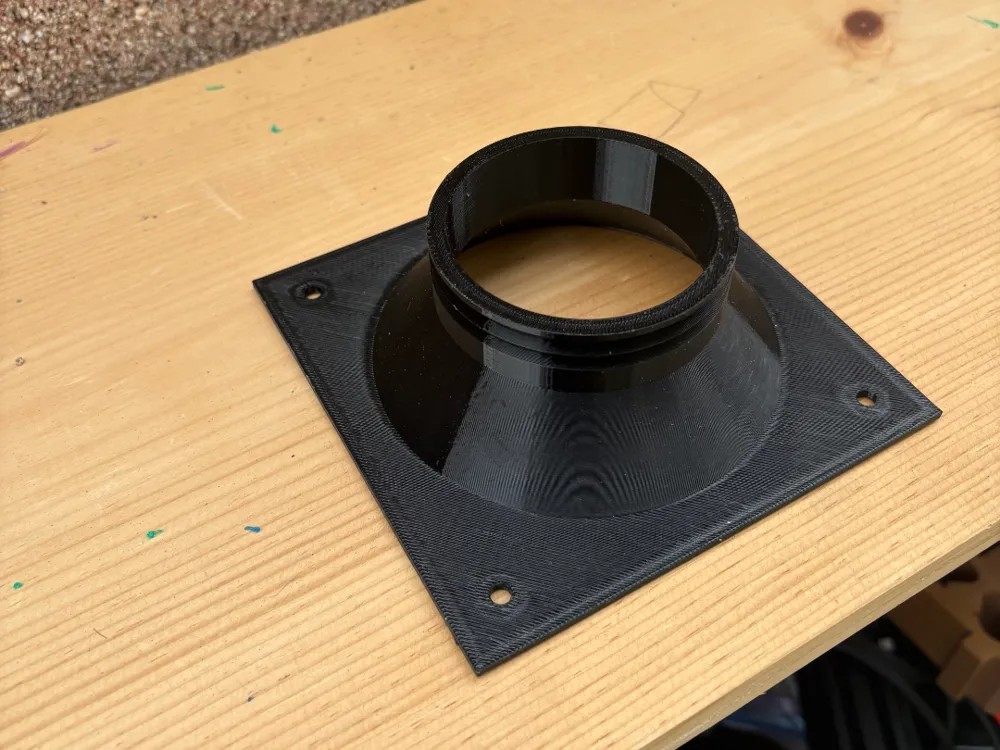 3-Inch concreat wall Vent Duct Adapter - Free 3D Print Model - MakerWorld