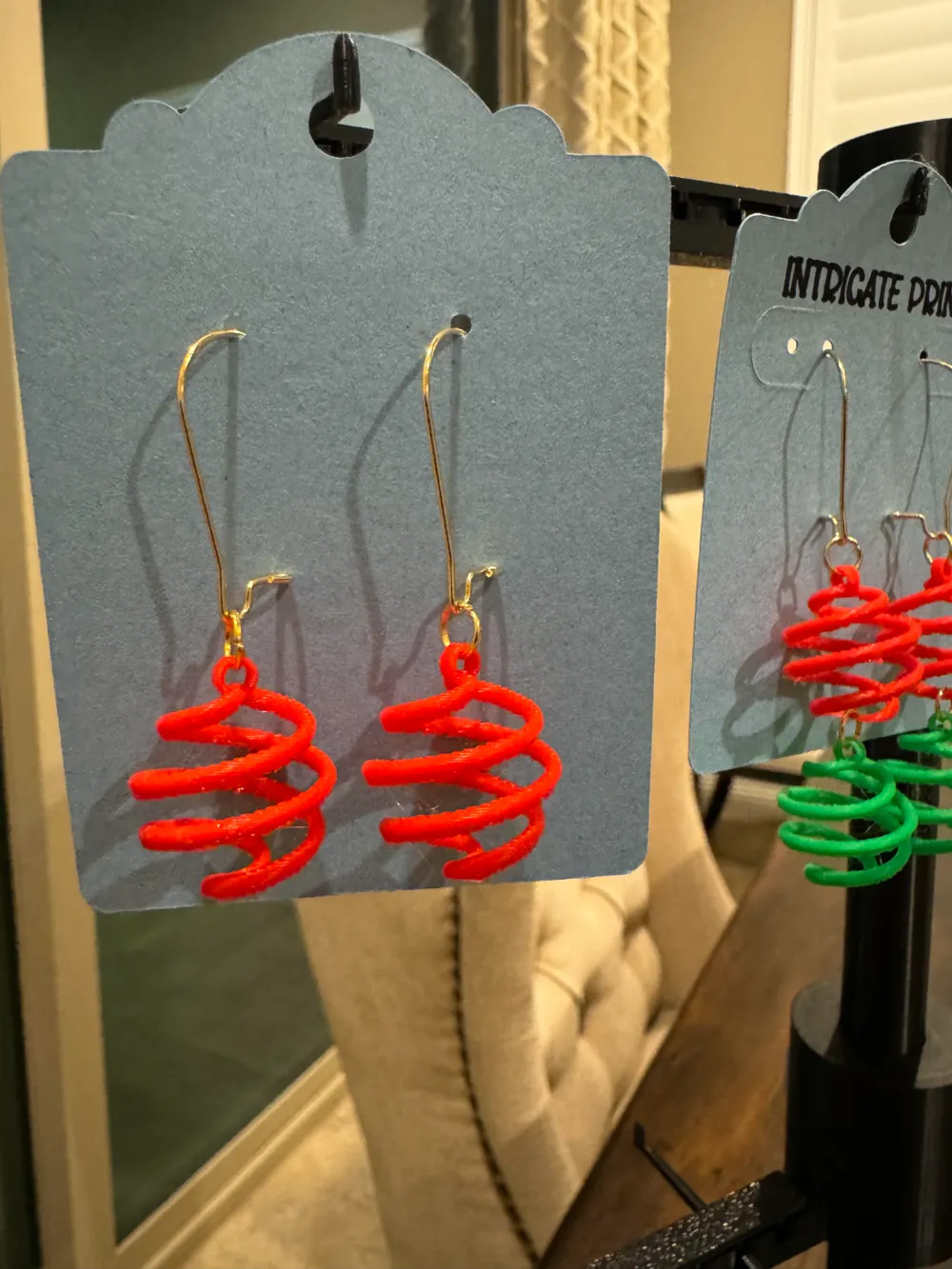 Christmas Ornament Earrings - Free 3D Print Model - MakerWorld