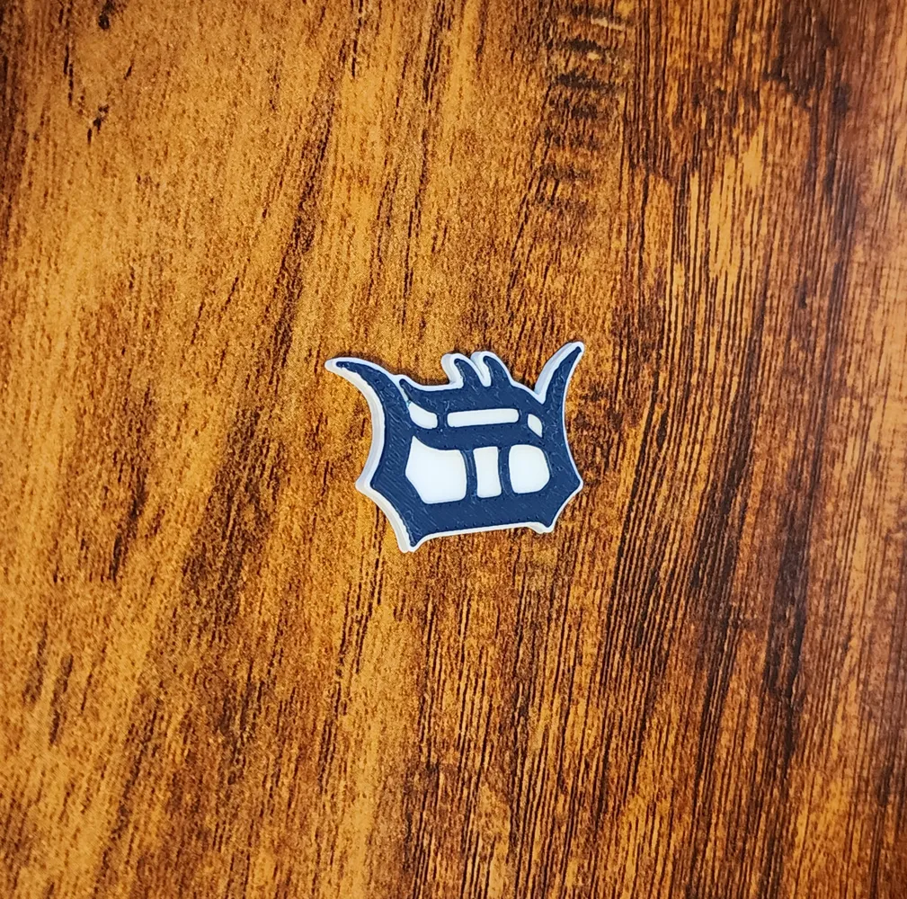 Detroit Tigers English D Magnet (Low Waste) - Free 3D Print Model ...