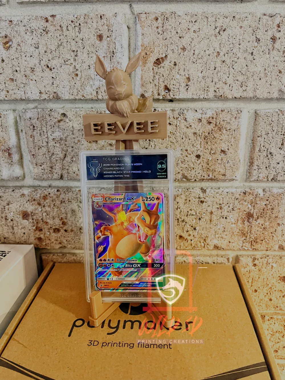 Eevee Pokemon Trading Tall Card Stand by primewelder - MakerWorld