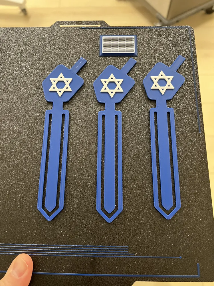 Jewish holiday bookmark by Adam L - MakerWorld