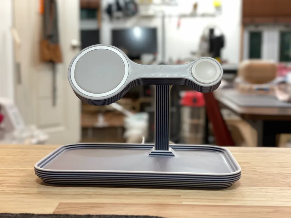 Минимальная подставка для iphone magsafe с часами — бесплатная модель ...