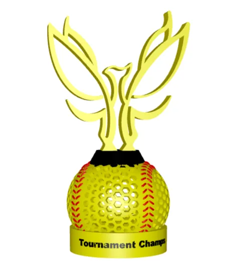 Softball Trophy (Airless) by POLYPODPRO.comMakerWorld: Download Free 3D ...