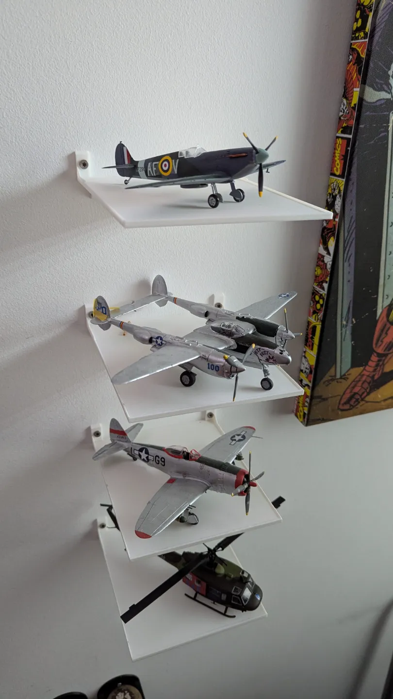 Model Plane Display/Shelf 1/72 Scale - Free 3D Print Model - MakerWorld