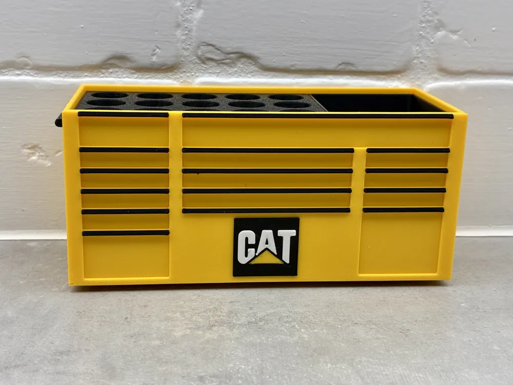 CAT Caterpillar Inspired desk work toolbox pen by Mrtk1970 MakerWorld ...
