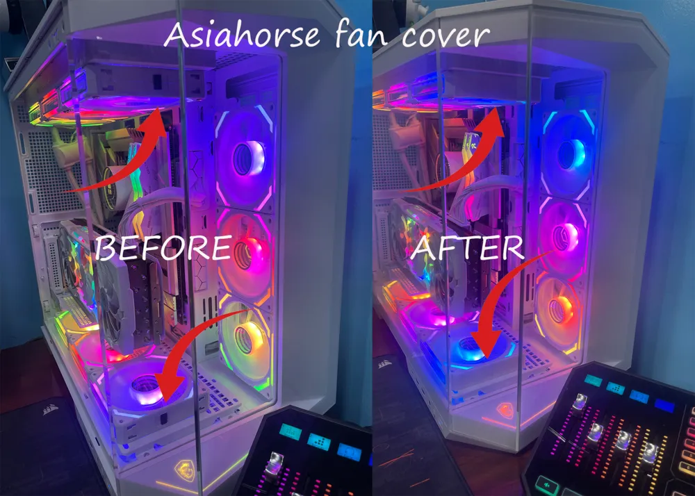 Asiahorse cosmiq fan cover by sam MakerWorld: Download Free 3D Models