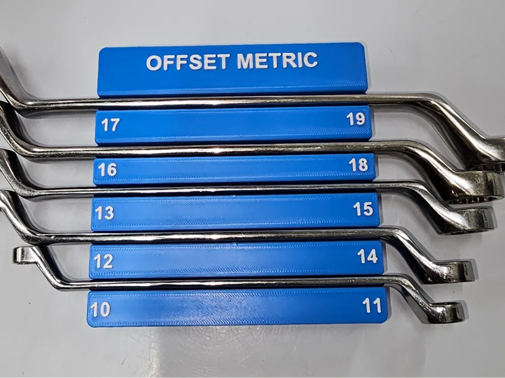 Craftsman Offset Wrench Holder METRIC Gridfinity by Jason MakerWorld ...