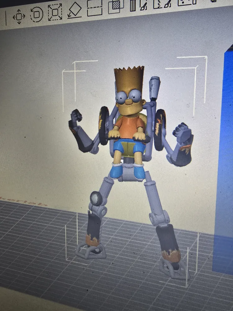 Bart Simpson fortnite robot - Free 3D Print Model - MakerWorld