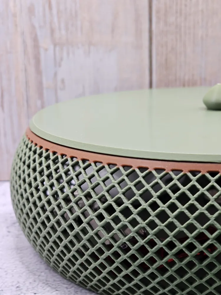 Design Bowl with diagonal square pattern and lid - Free 3D Print Model ...