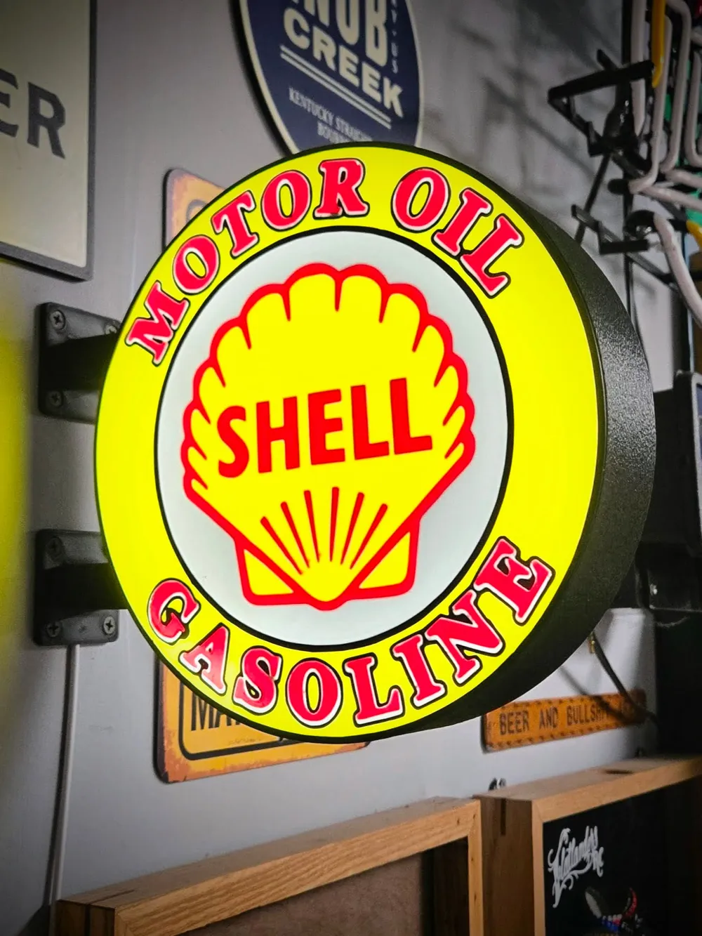SHELL STATION - 2-Sided Gas Station Lightbox Sign - Free 3D Print Model ...