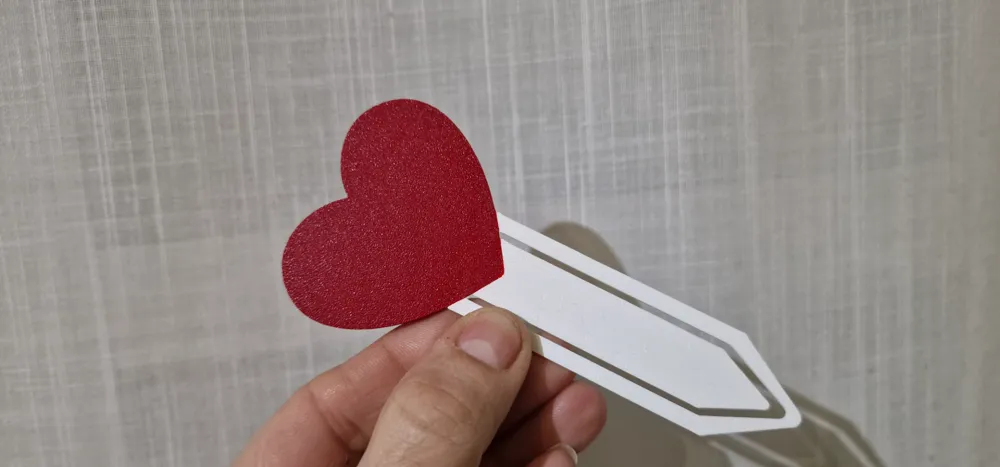 Valentine's Day Heart Bookmark I love you by darvil66 - MakerWorld