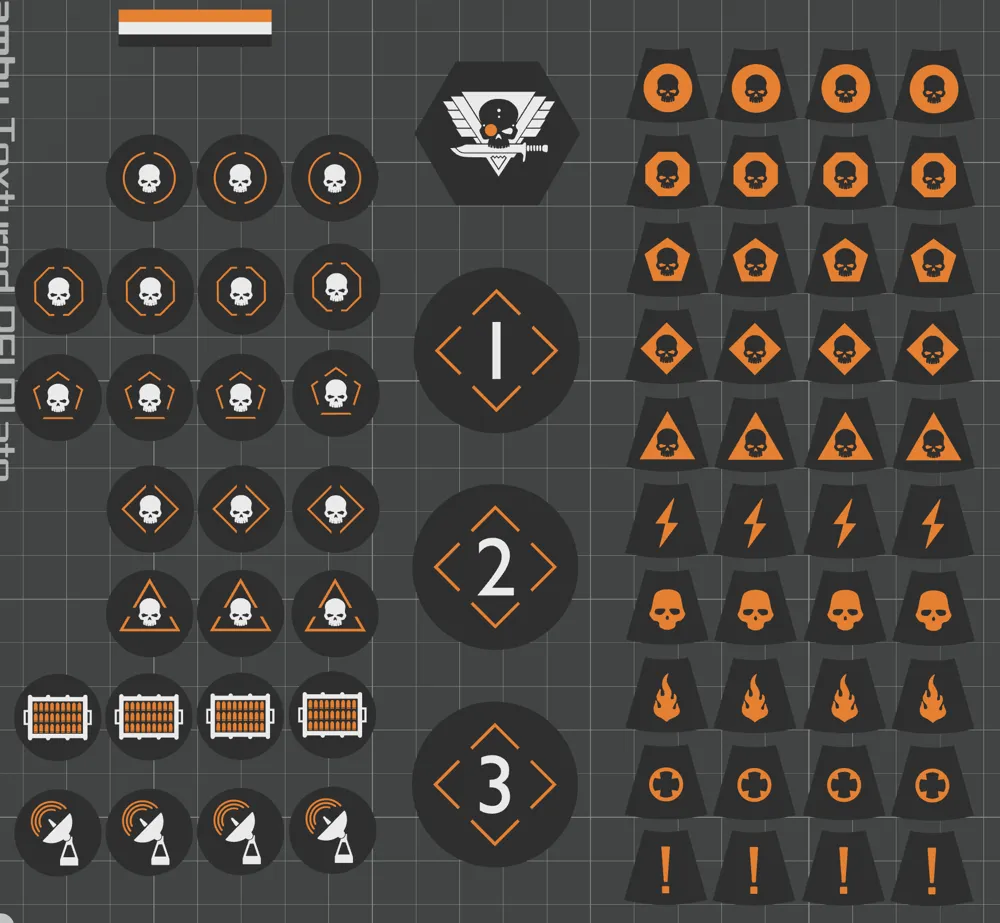 Kill Team 2024 Basic Tokens Embossed 3 Colours - Free 3D Print Model ...