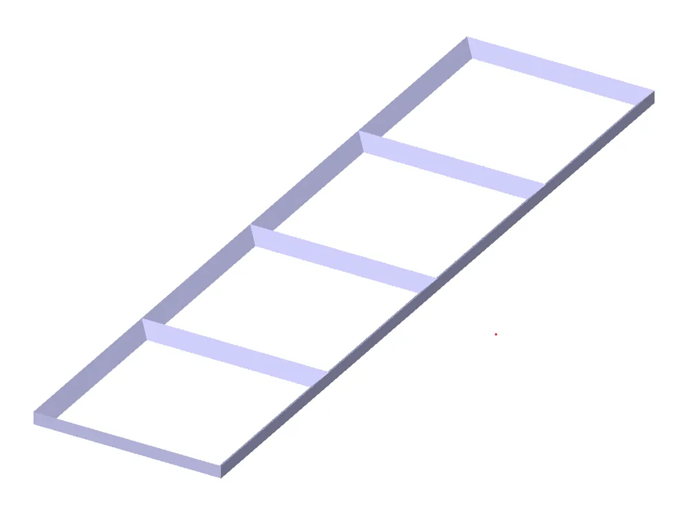 1x4 55 mm base grid for organizers by FlugtN - MakerWorld