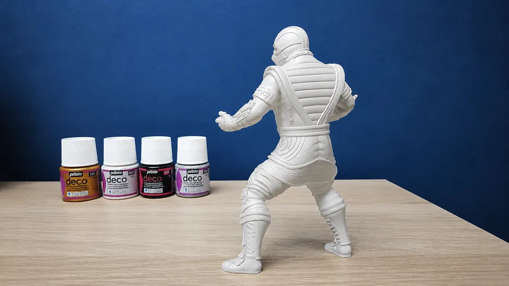 Figurine de guerrier inspirée de Sub-Zero | Fan Art MK - Modèle d ...