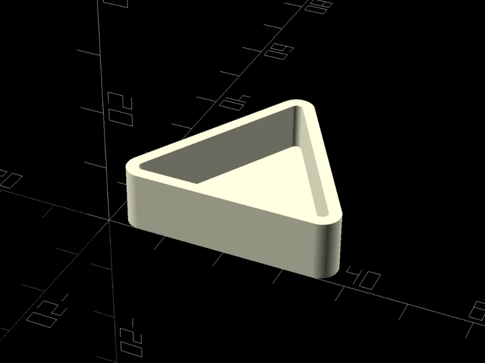 ROUNDED TRIANGLE TUBE WITH FLOOR - Free 3D Print Model - MakerWorld