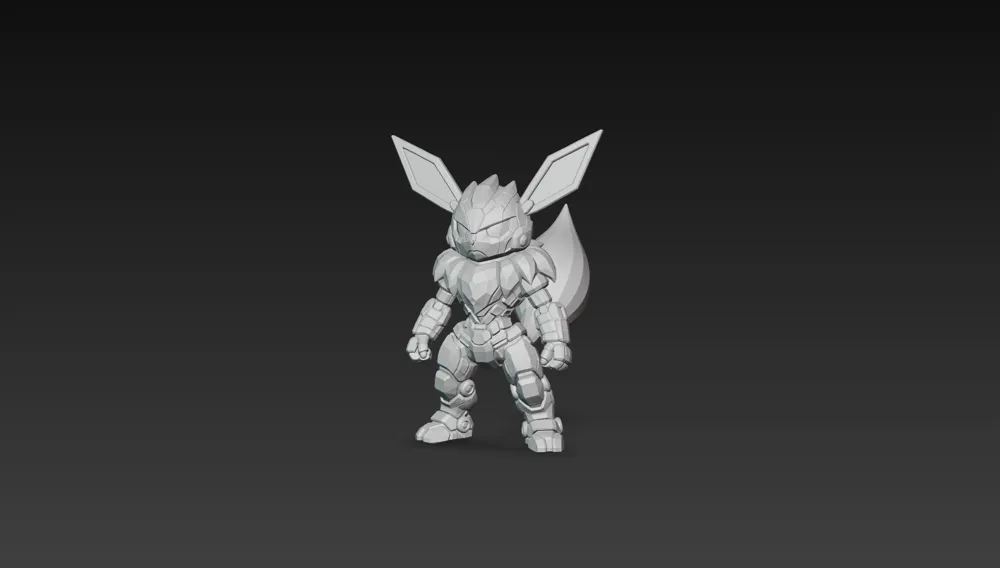 Mecha-Eevee Figure by 3Dmotion MakerWorld: Download Free 3D Models
