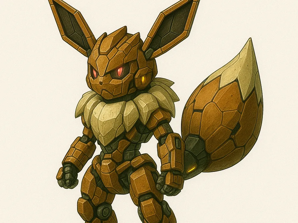 Mecha-Eevee Figure by 3Dmotion MakerWorld: Download Free 3D Models