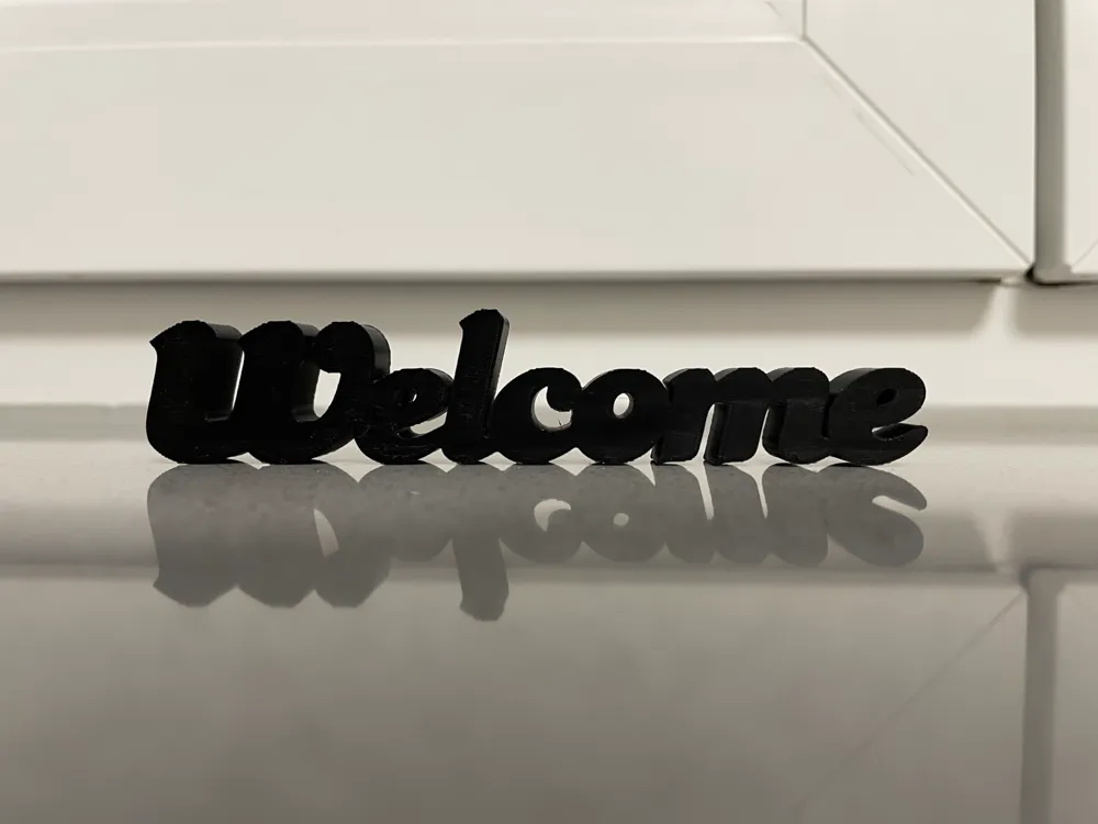 welcome sign Welcome Sign Decorative Stand by korschi MakerWorld ...