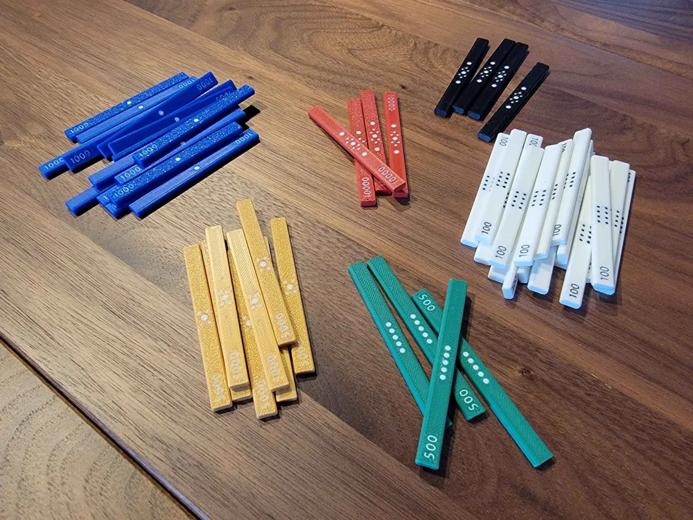 Riichi Mahjong Tenbou / Scoring Sticks by RiseNarukami - MakerWorld