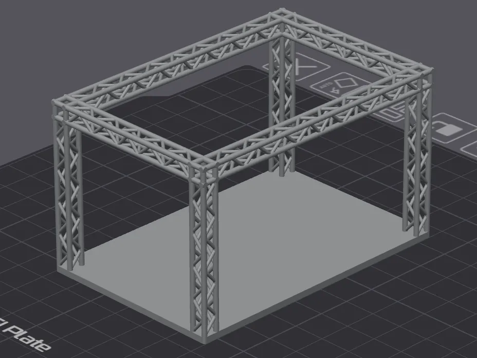 1:64 stage with truss frame - Free 3D Print Model - MakerWorld