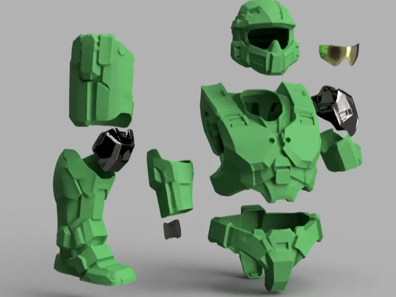 Halo MJOLNIR GEN3 Full Wearable Armor Suit Cosplay - Free 3D Print ...