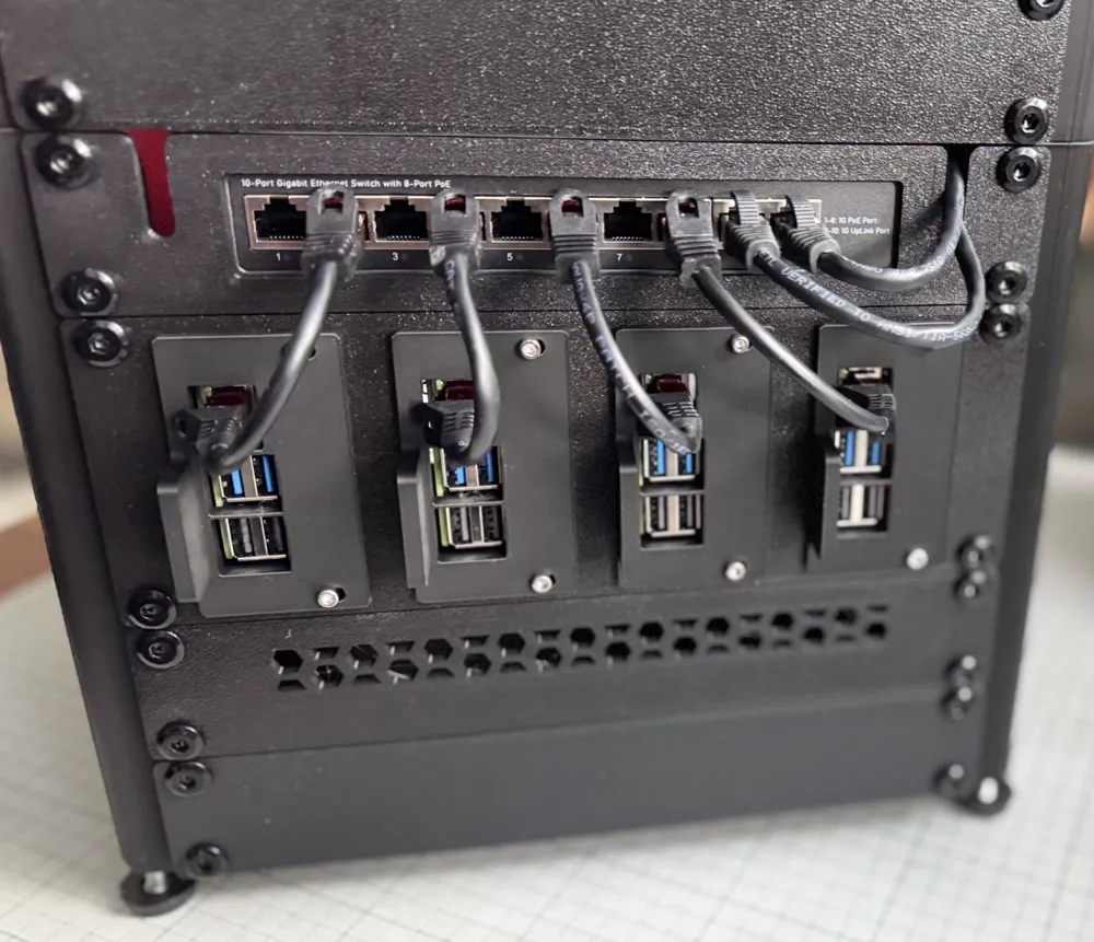 Mini Rack Modular 10 inch Homelab Server Rack by JiltedGeek MakerWorld ...