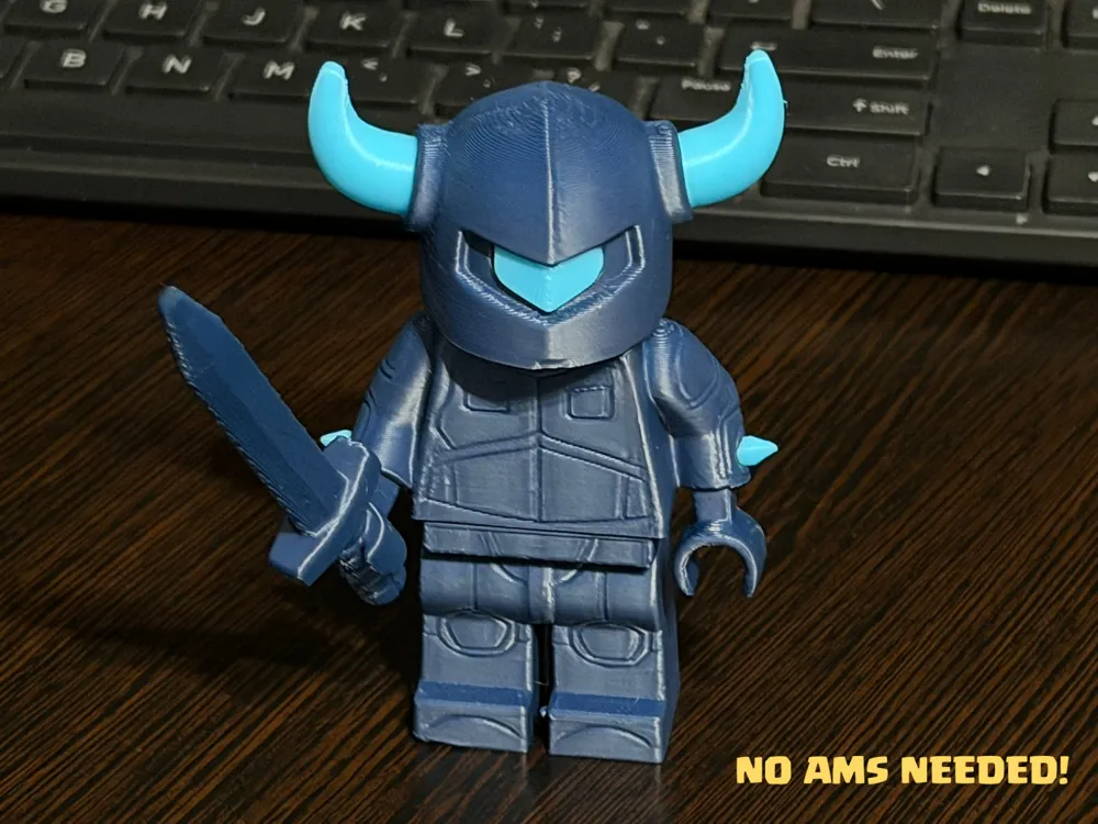 Legoman Mini Pekka Clash Royale - NO AMS NEEDED - Free 3D Print Model ...