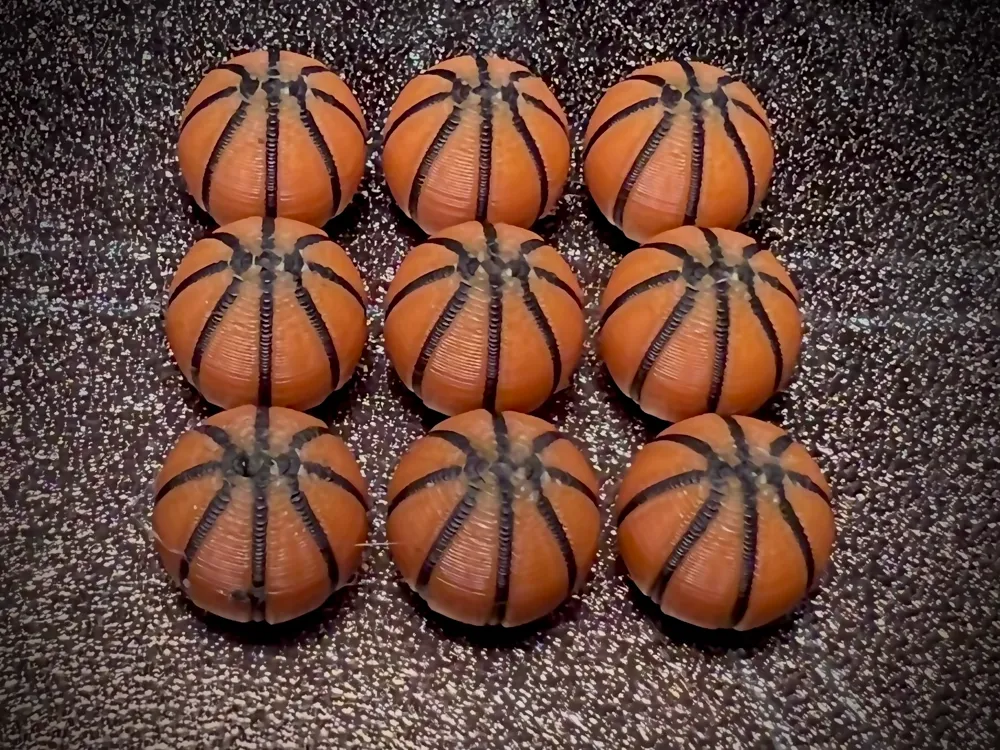 Painted Mini Basketballs for Tabletop Basketball by Colon3D - MakerWorld
