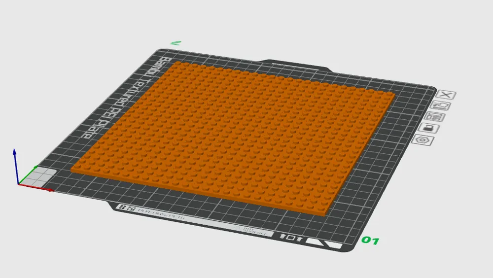 Base plate 200x200mm - Standard brick - 25x25 dots by Deran 3D print ...