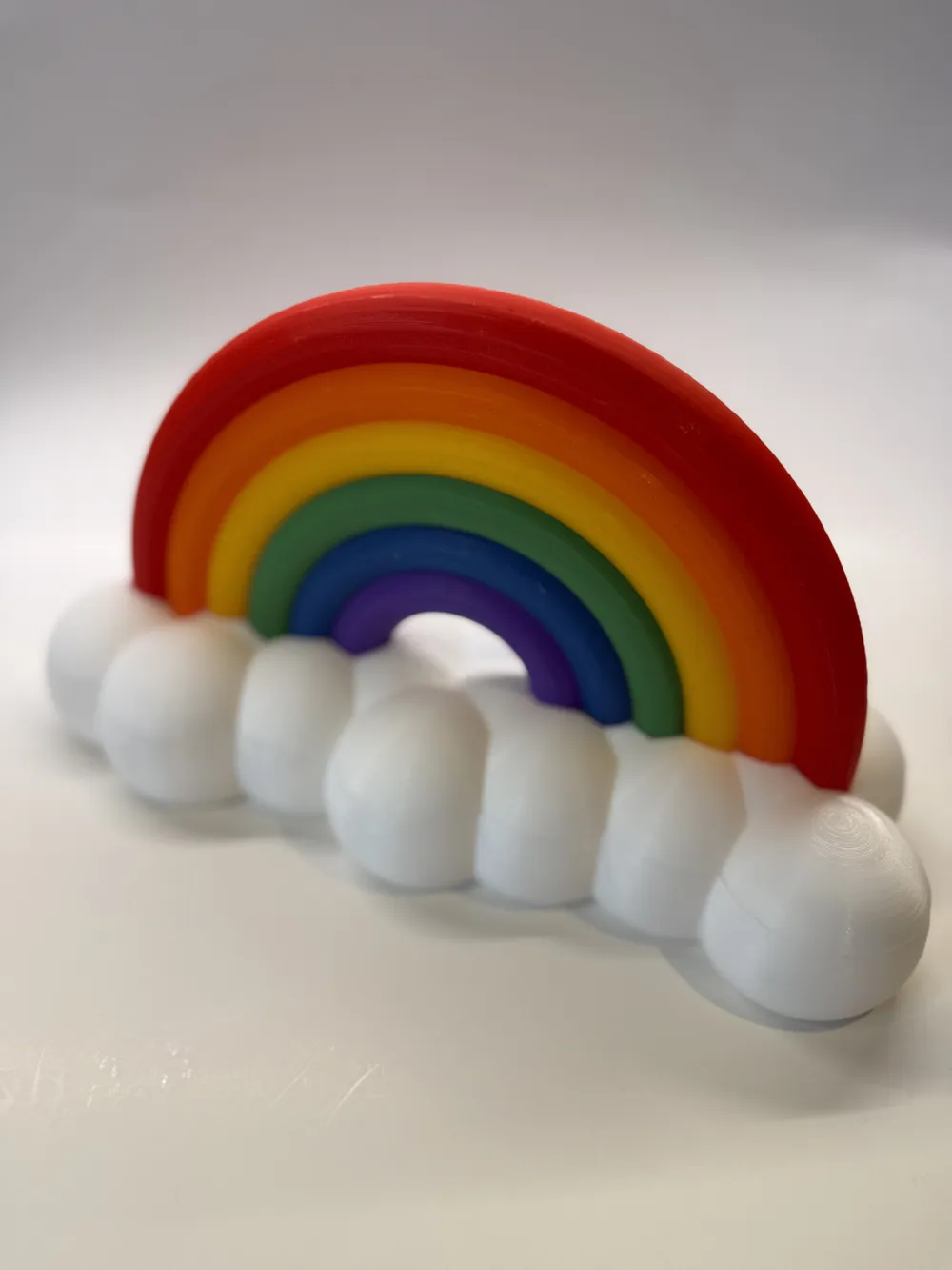REDESIGNED: Rainbows & Clouds (NO AMS) by MajesticSanta.com MakerWorld: Download Free 3D Models