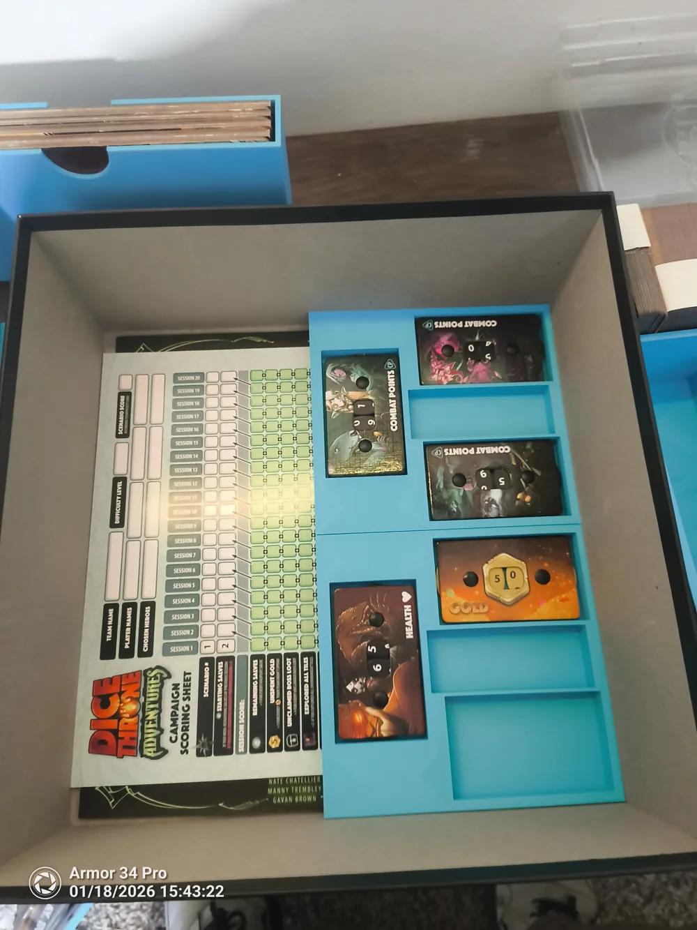 Dice Throne Adventures perfect fit box inserts - Free 3D Print Model ...