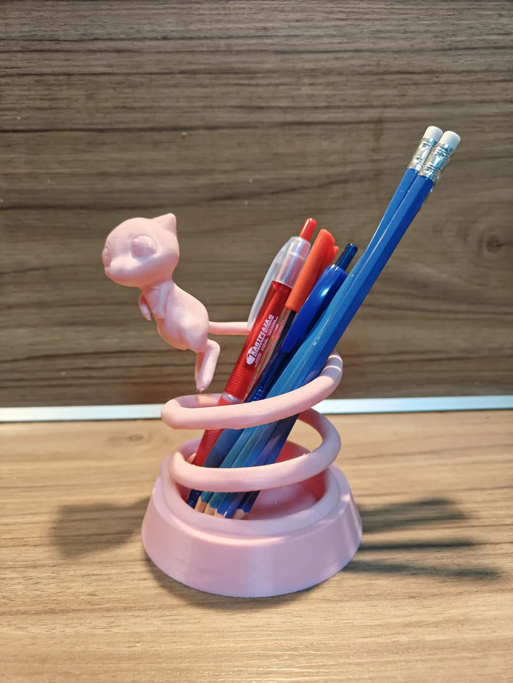 Mew Pokémon Pen Holder | mew statue - Free 3D Print Model - MakerWorld