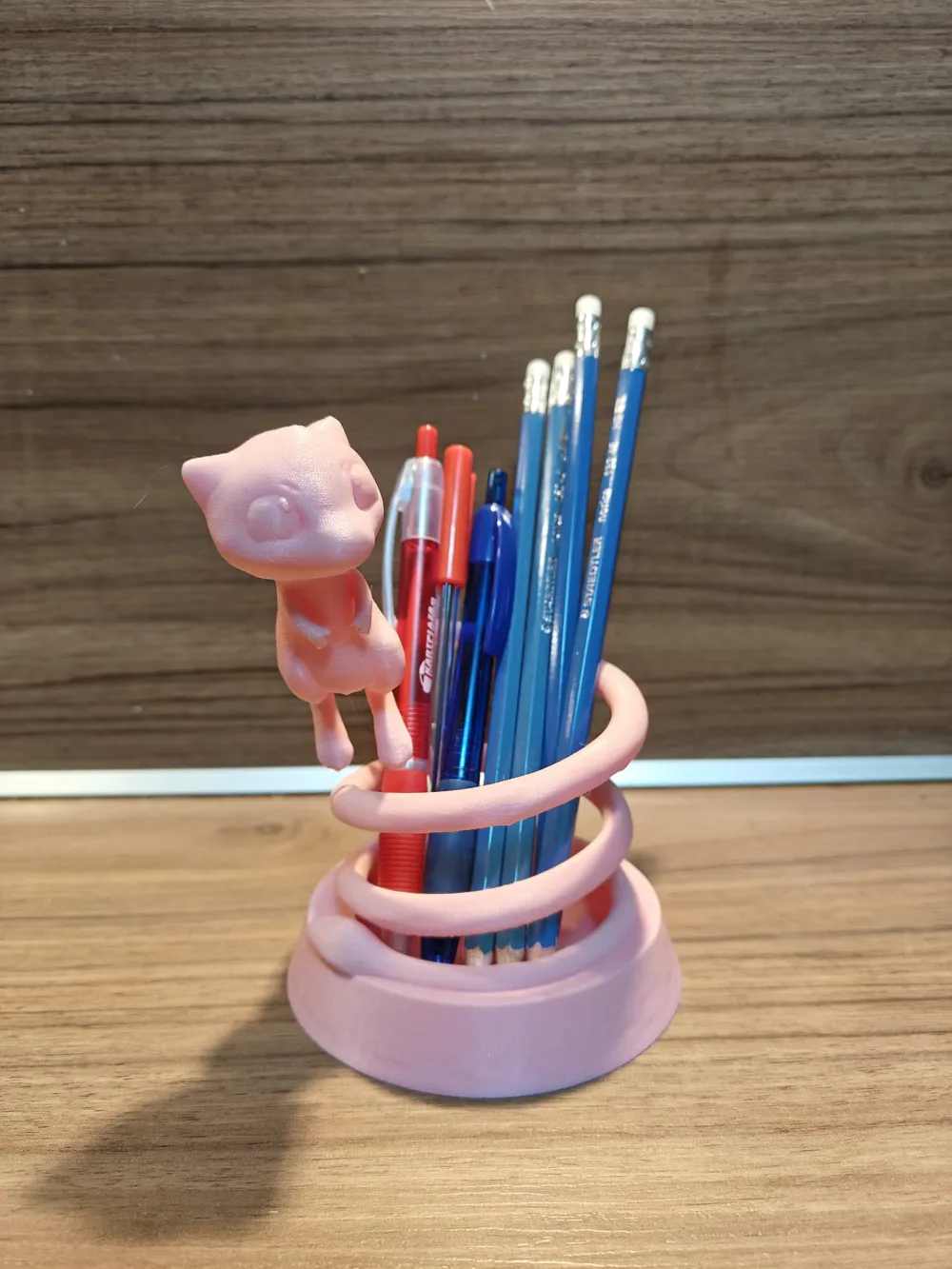 Mew Pokémon Pen Holder | mew statue - Free 3D Print Model - MakerWorld