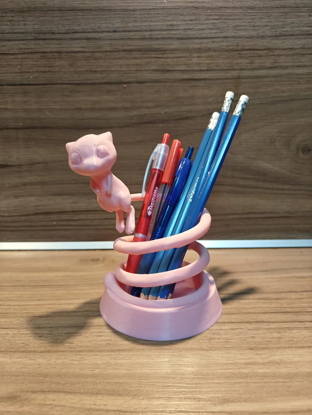 Mew Pokémon Pen Holder | mew statue - Free 3D Print Model - MakerWorld