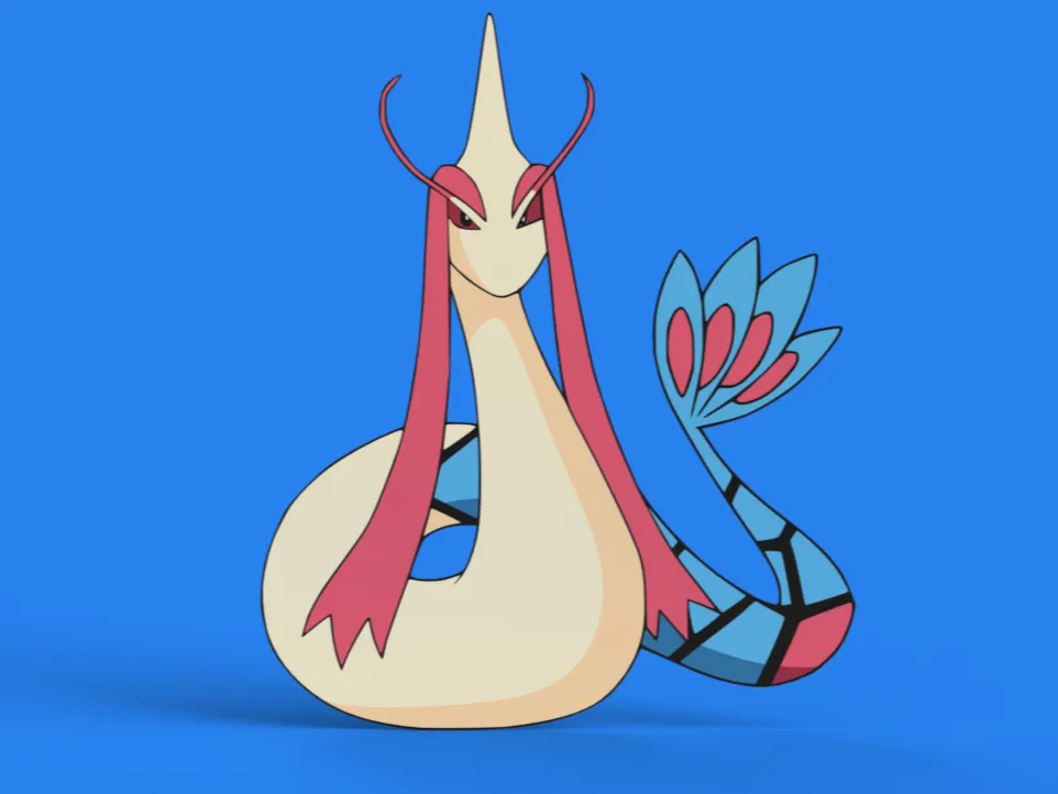 Milotic Wall Art by Sitsero - MakerWorld