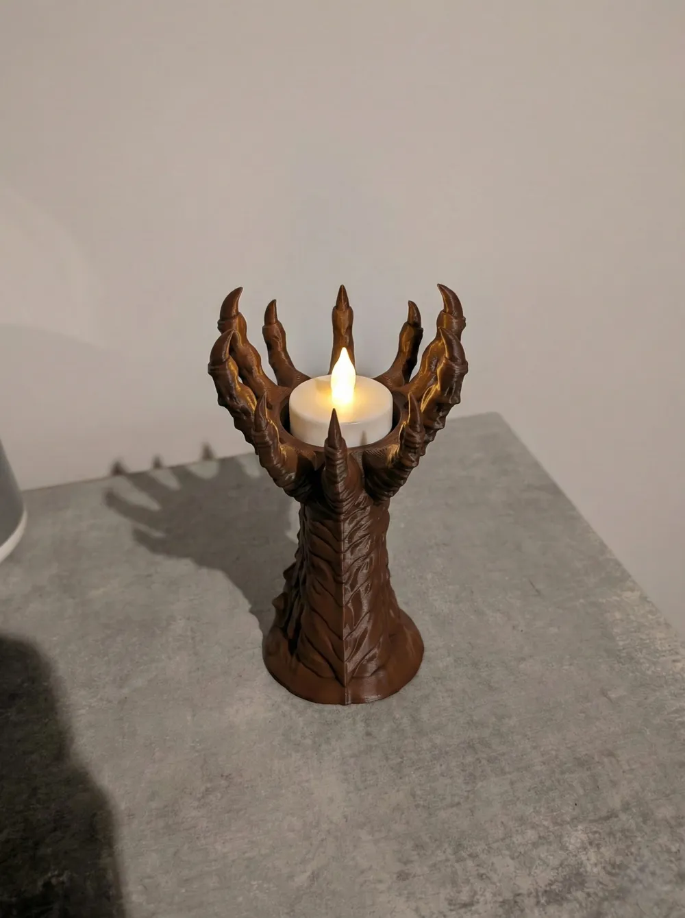 Dragon Claw Torch with Glowing Egg - Free 3D Print Model - MakerWorld