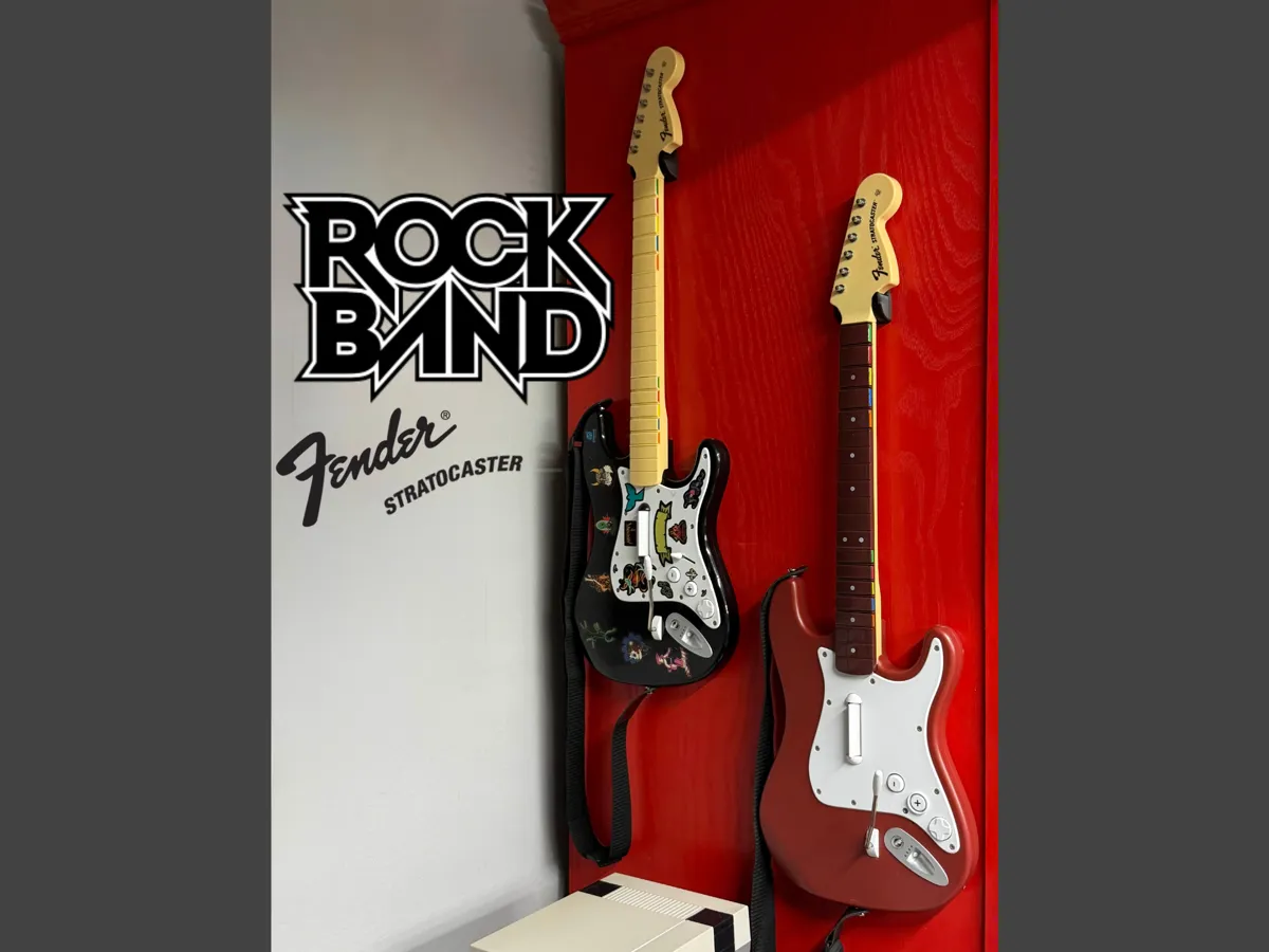 Wall Mount for Rock Band Guitar / Stratocaster - Free 3D Print Model ...