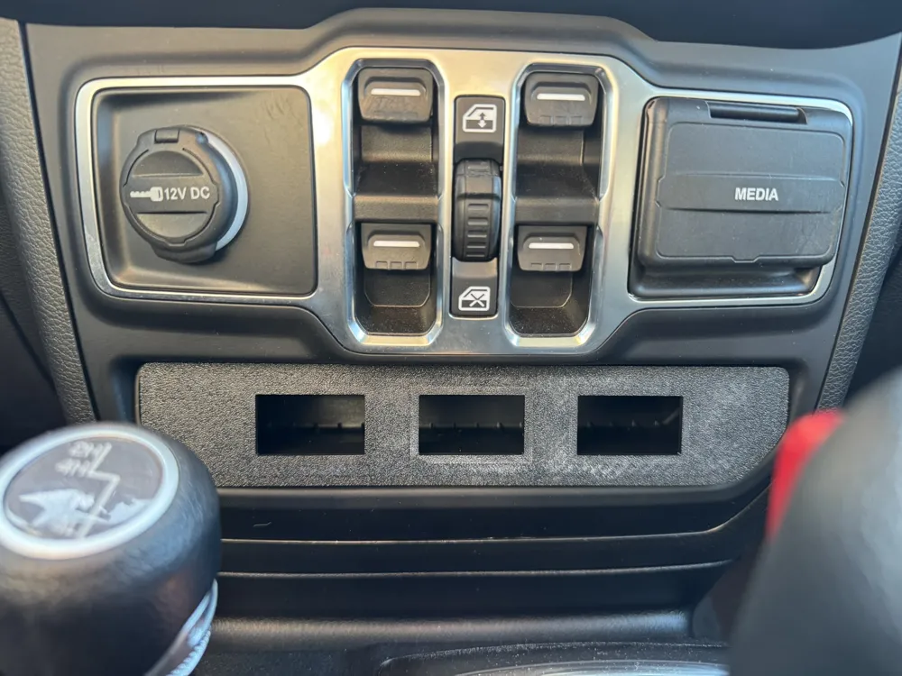 Jeep Gladiator JT or Wrangler JL Dash Switch Panel - Free 3D Print ...