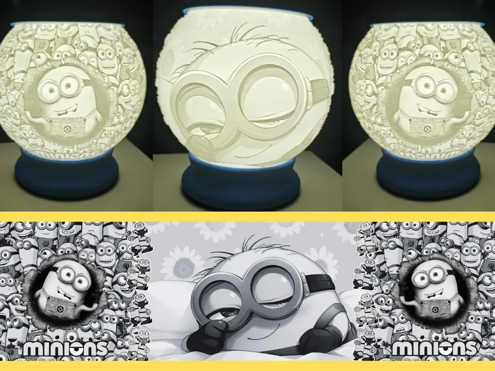 Litho SphereLamp - Minions by Jordan_NuaxC - MakerWorld