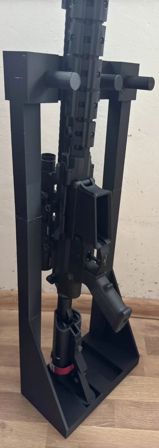 Vertical airsoft gun holder by Radical MakerWorld: Download Free 3D Models