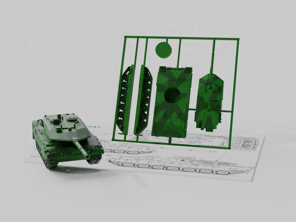 Leopard 2A7 v3 - KitCard by sweezy - MakerWorld