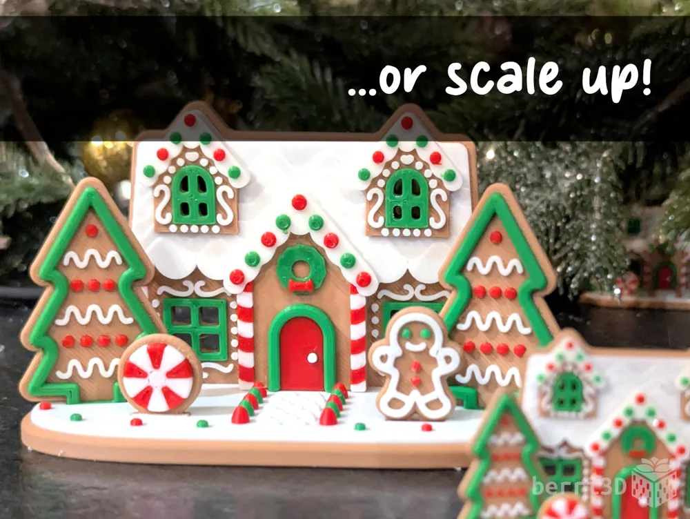 Mini pepparkakshus kitkort *UPPDATERAT* - Gratis 3D utskrifts modell ...