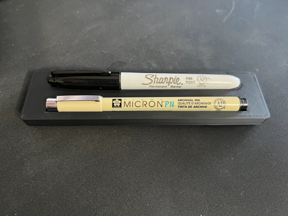 Gridfinity Sharpie and Micron Pen Holder by Like_A_Layman - MakerWorld