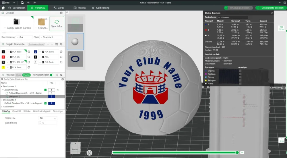 Ouvre-bouteille de football - pour chaque club - Modèle d'Impression 3D ...